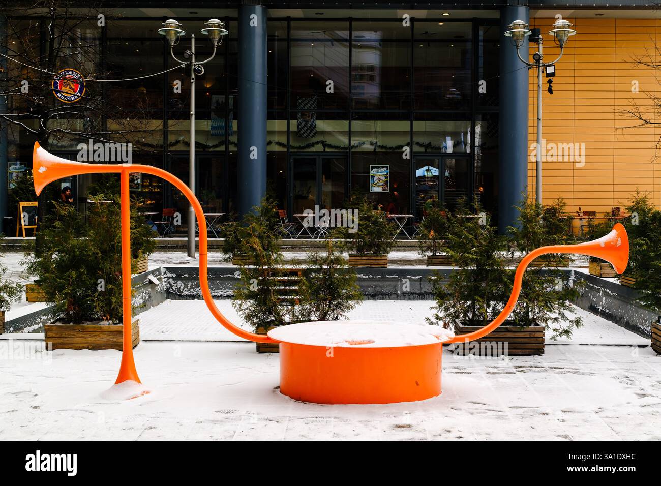 "Sonic Seating" Sculpture by Yuri Suzuki, Fontaneplatz, Berlin Stock ...