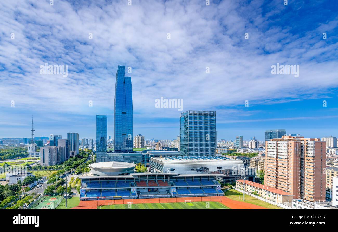 Cityscape of Wuzhong District, Suzhou City, Jiangsu Province, China ...