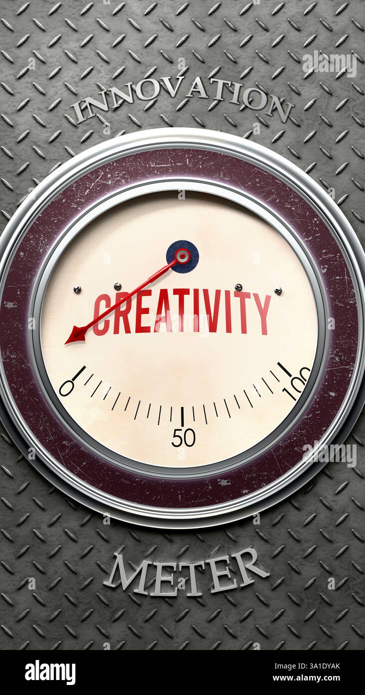Creativity and innovation that hits less than zero hi-res stock ...