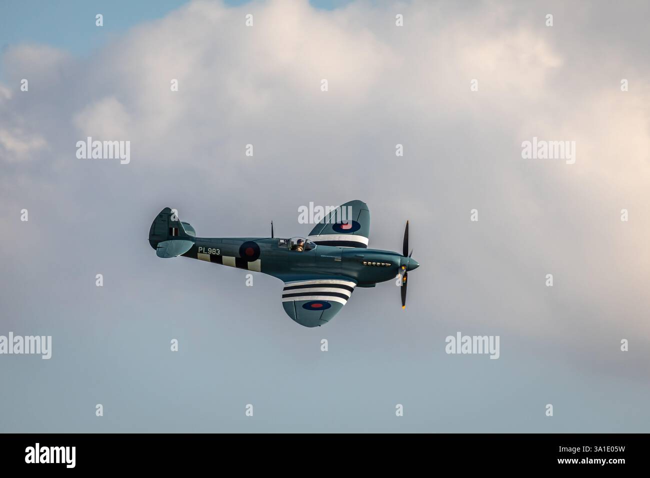 Supermarine Spitfire XI 'PL983', Duxford, Cambridgeshire, England, UK ...