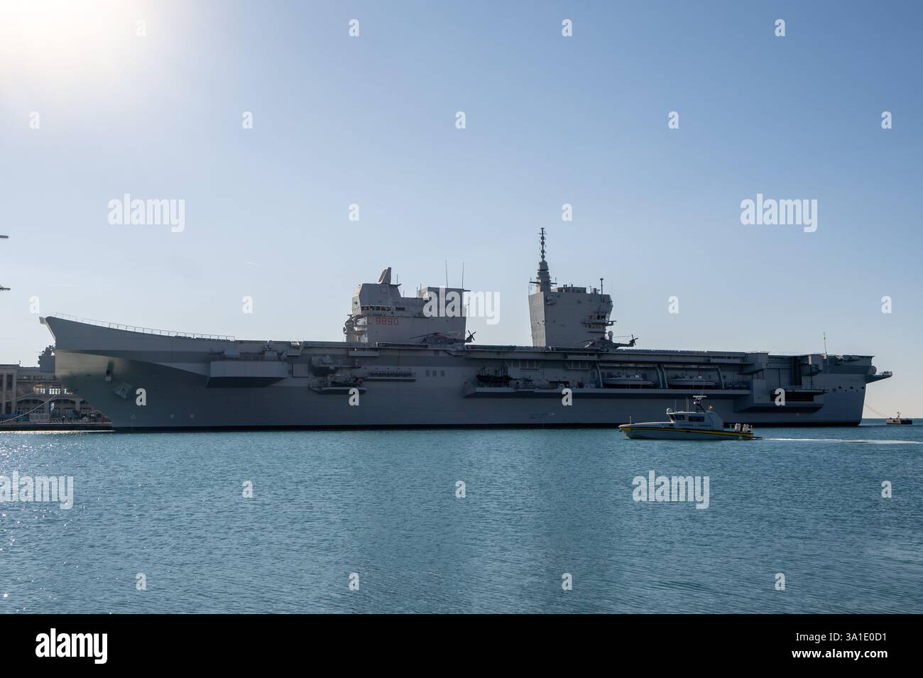 Italy, Trieste - 2 Mar 2025: Nave Trieste, Italian Navy largest multi ...
