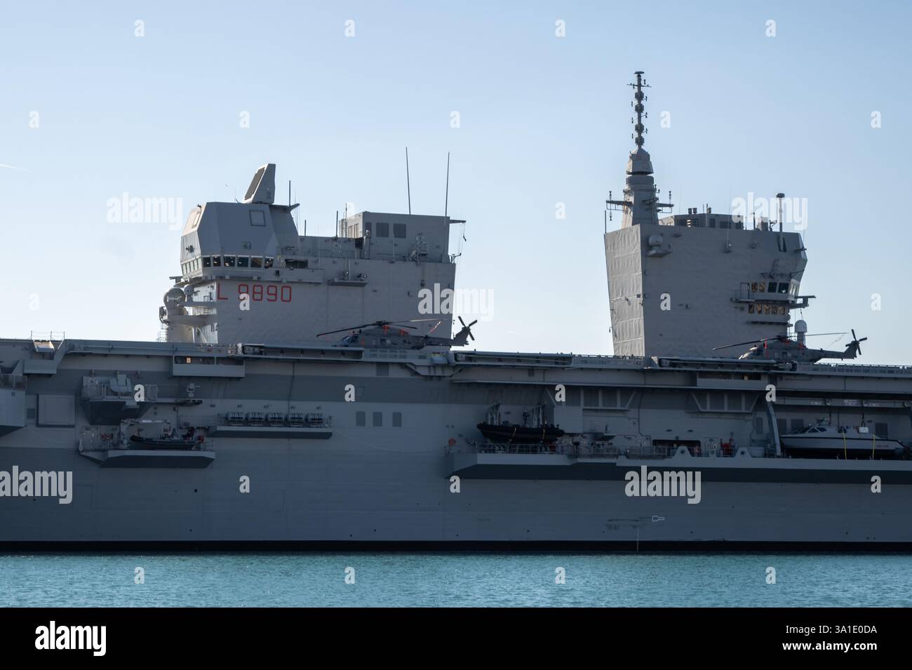 Italy, Trieste - 2 Mar 2025: Nave Trieste, Italian Navy largest multi ...