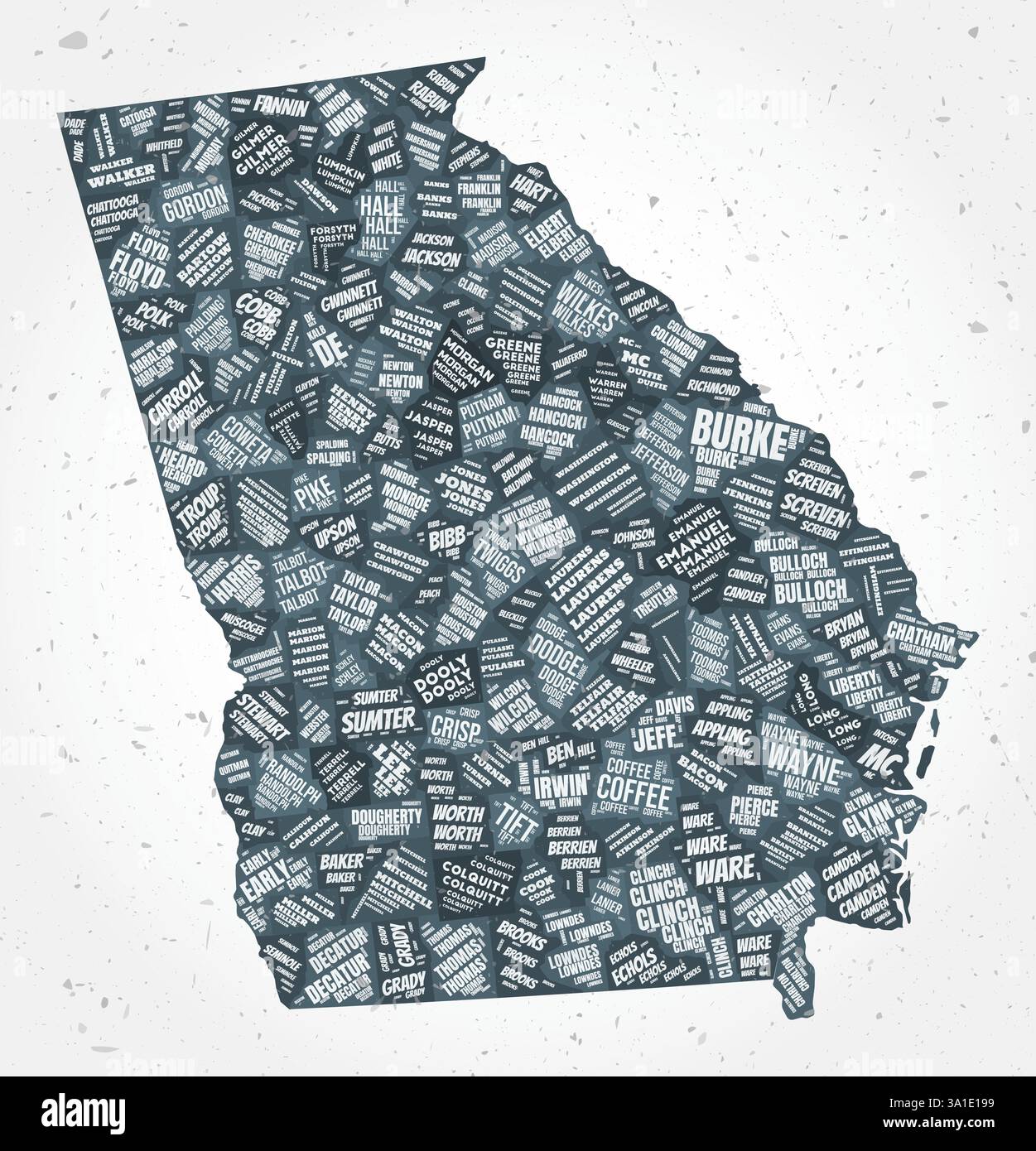 Peach state word art Stock Vector Images - Alamy