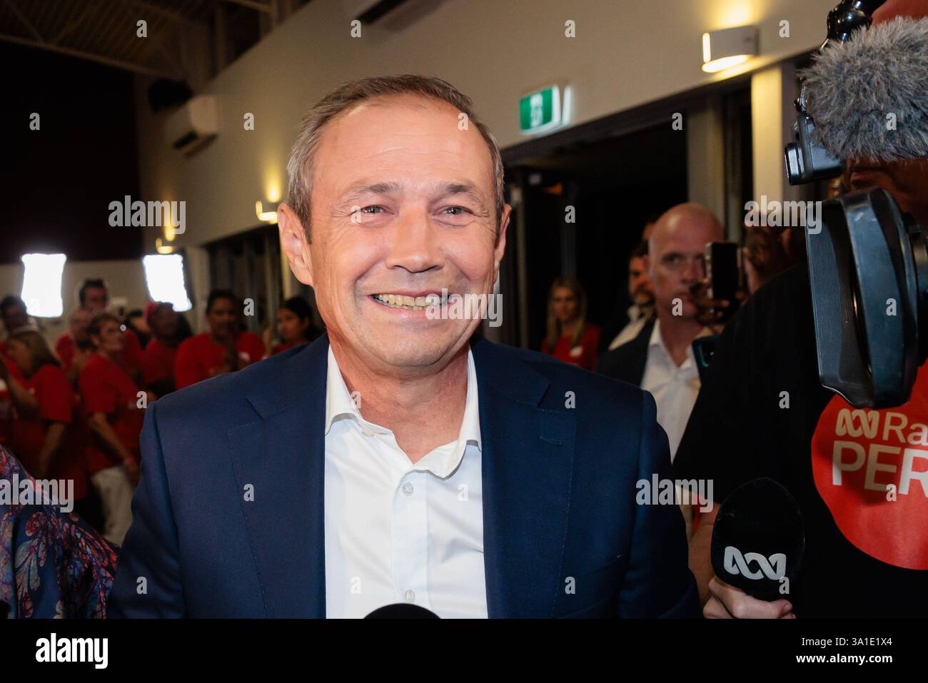 Western Australia Premier, Roger Cook arrives at the party's election ...