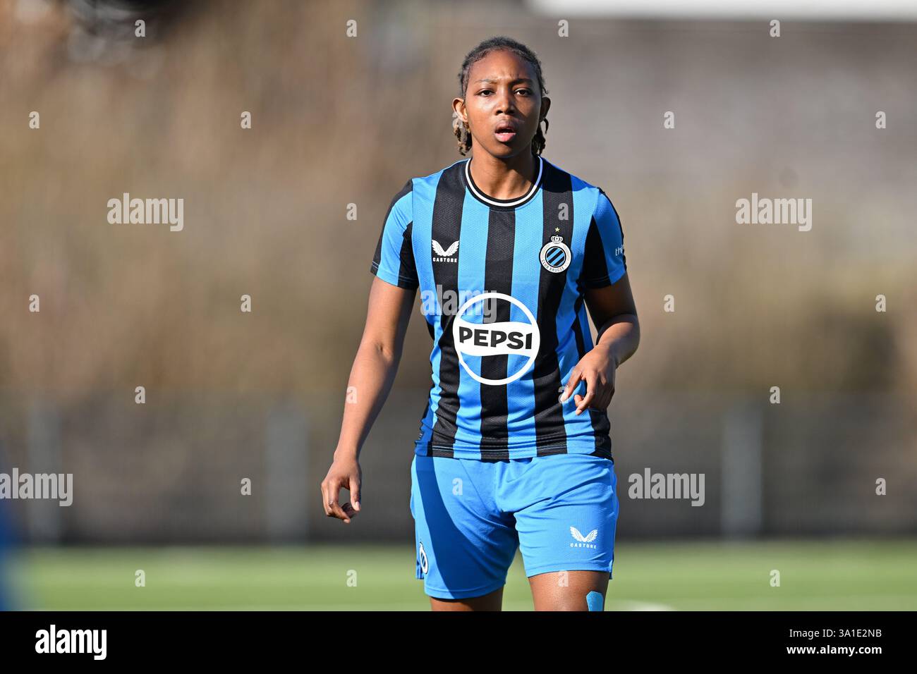 Aalter, Belgium. 08th Mar, 2025. Kadidia Traore (93) of Club YLA pictured during a female soccer ...