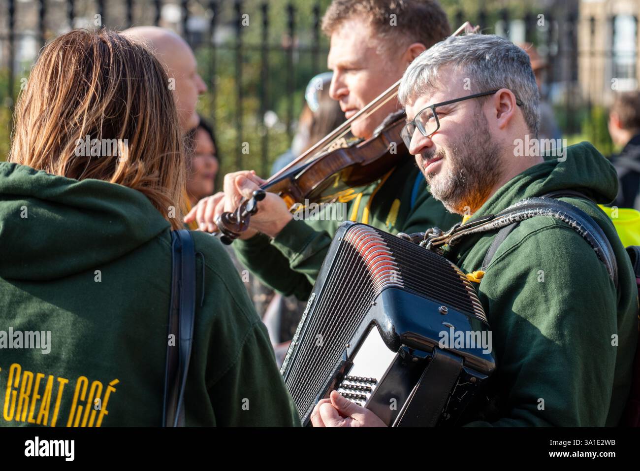 Glasgow Scotland UK. 08 March 2025. St Patrick’s Day Festival. March ...