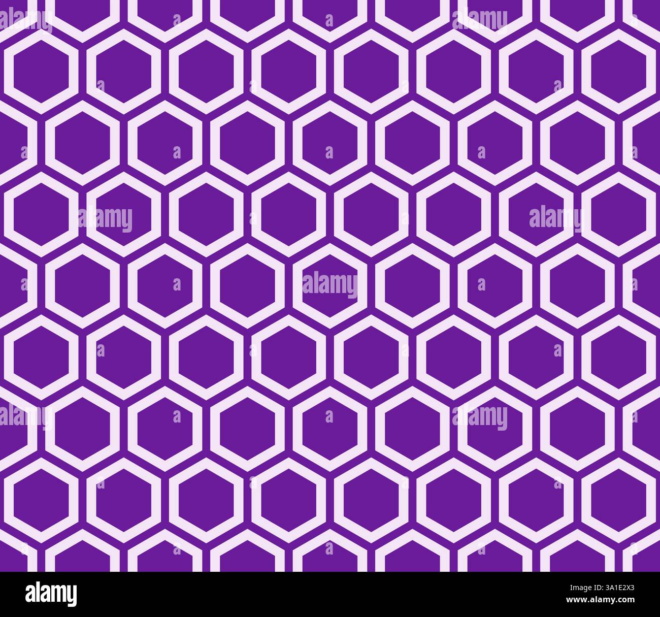 Hexagon background design. Purple color on matching background. Plain hexagon net with inner ...