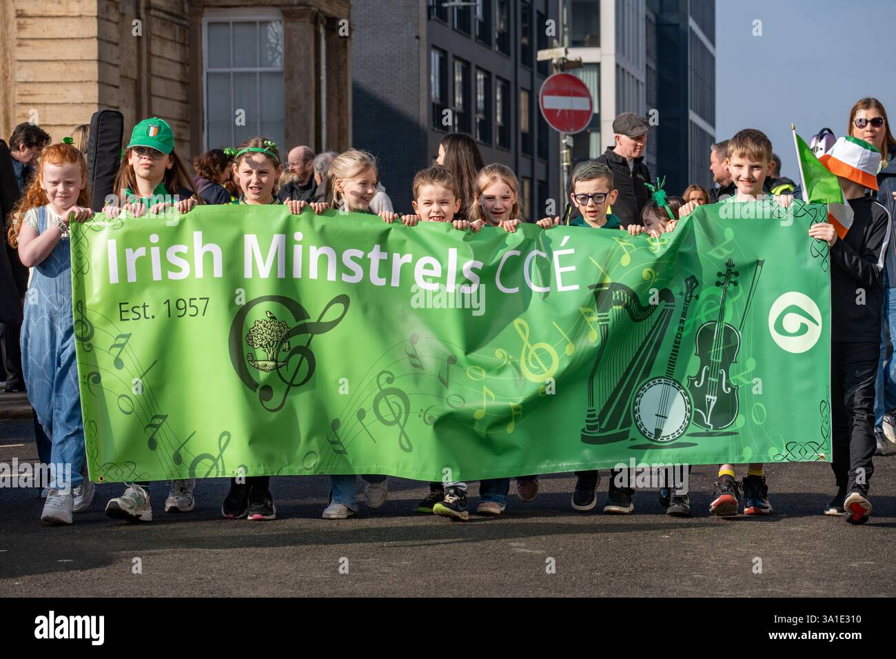 Glasgow Scotland UK. 08 March 2025. St Patrick’s Day Festival. March ...