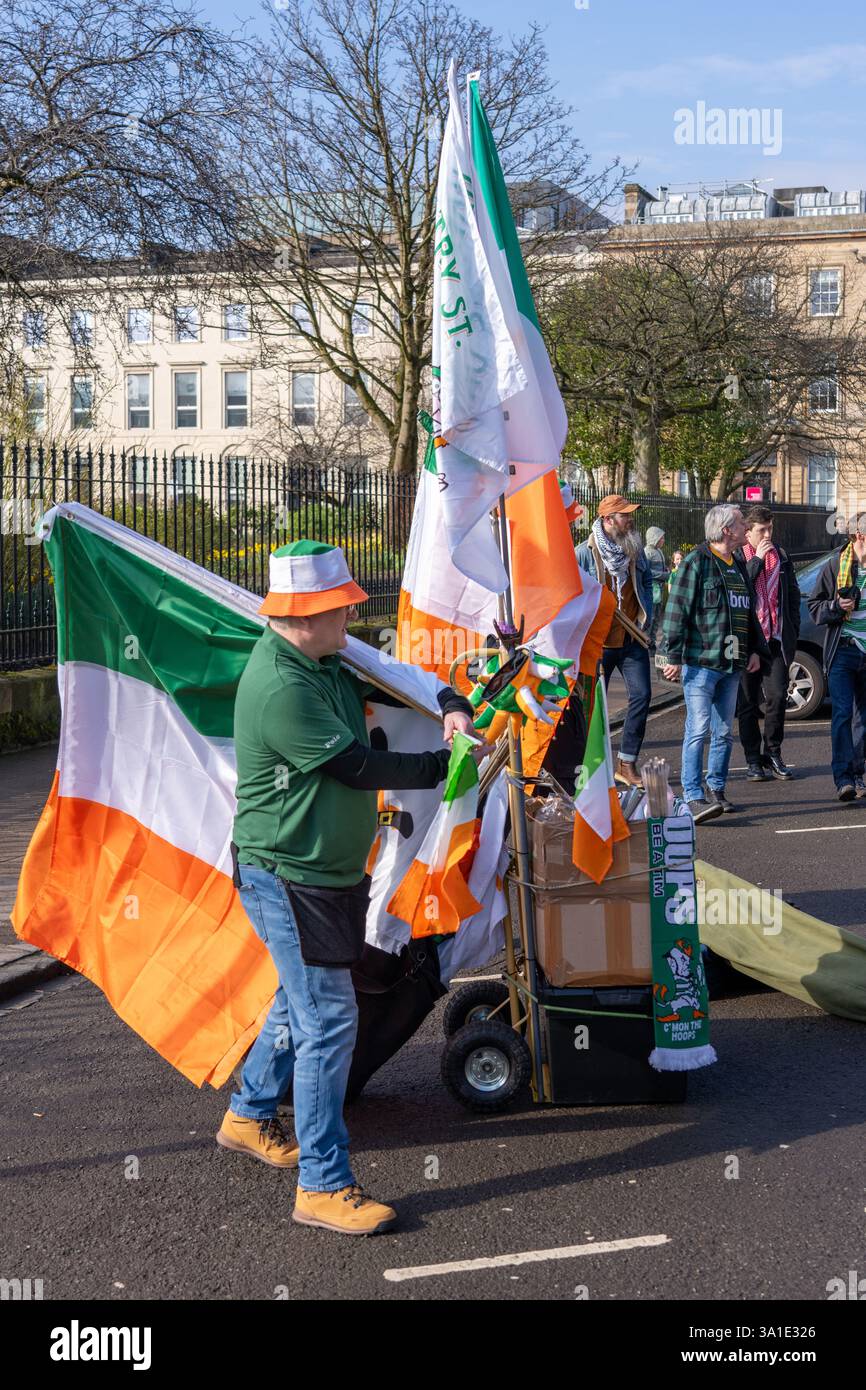 Glasgow Scotland UK. 08 March 2025. St Patrick’s Day Festival. March ...