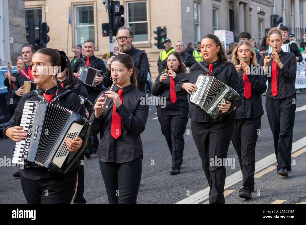 Glasgow Scotland UK. 08 March 2025. St Patrick’s Day Festival. March ...
