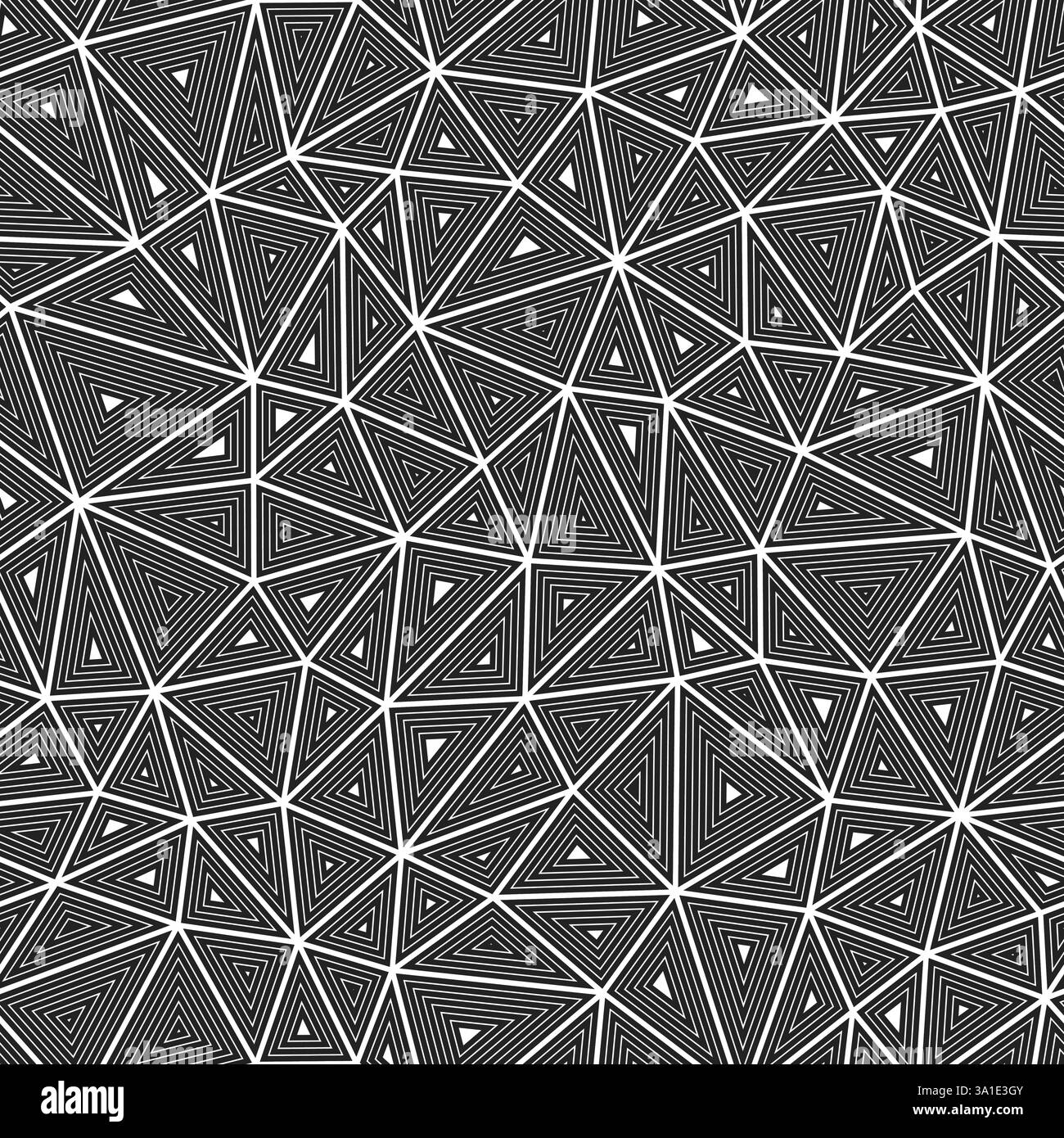 Vector Science Background Medium Shape Size Multiple Repeated Inner Triangles Black And White
