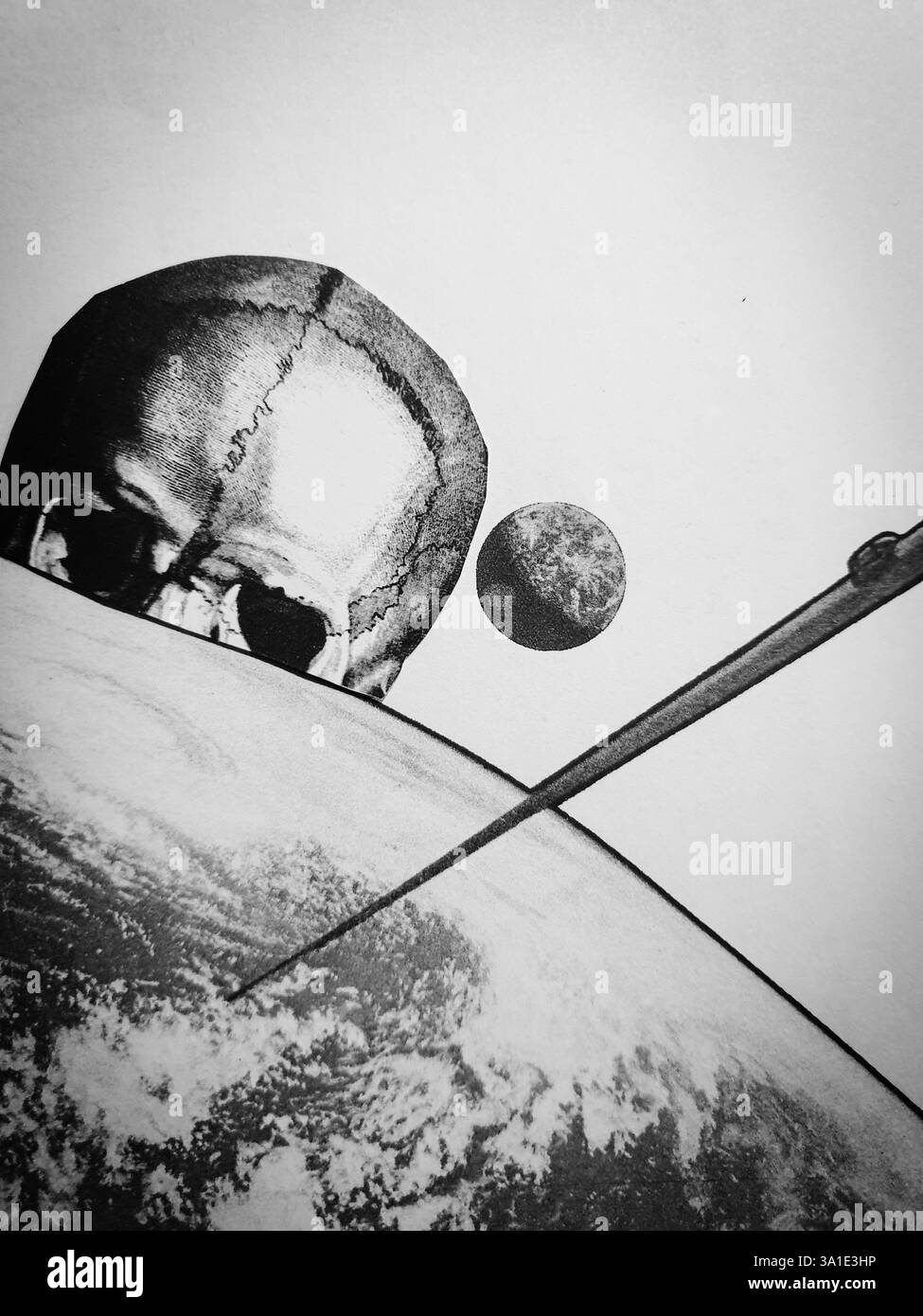 Dramatic collage Black and White Stock Photos & Images - Alamy