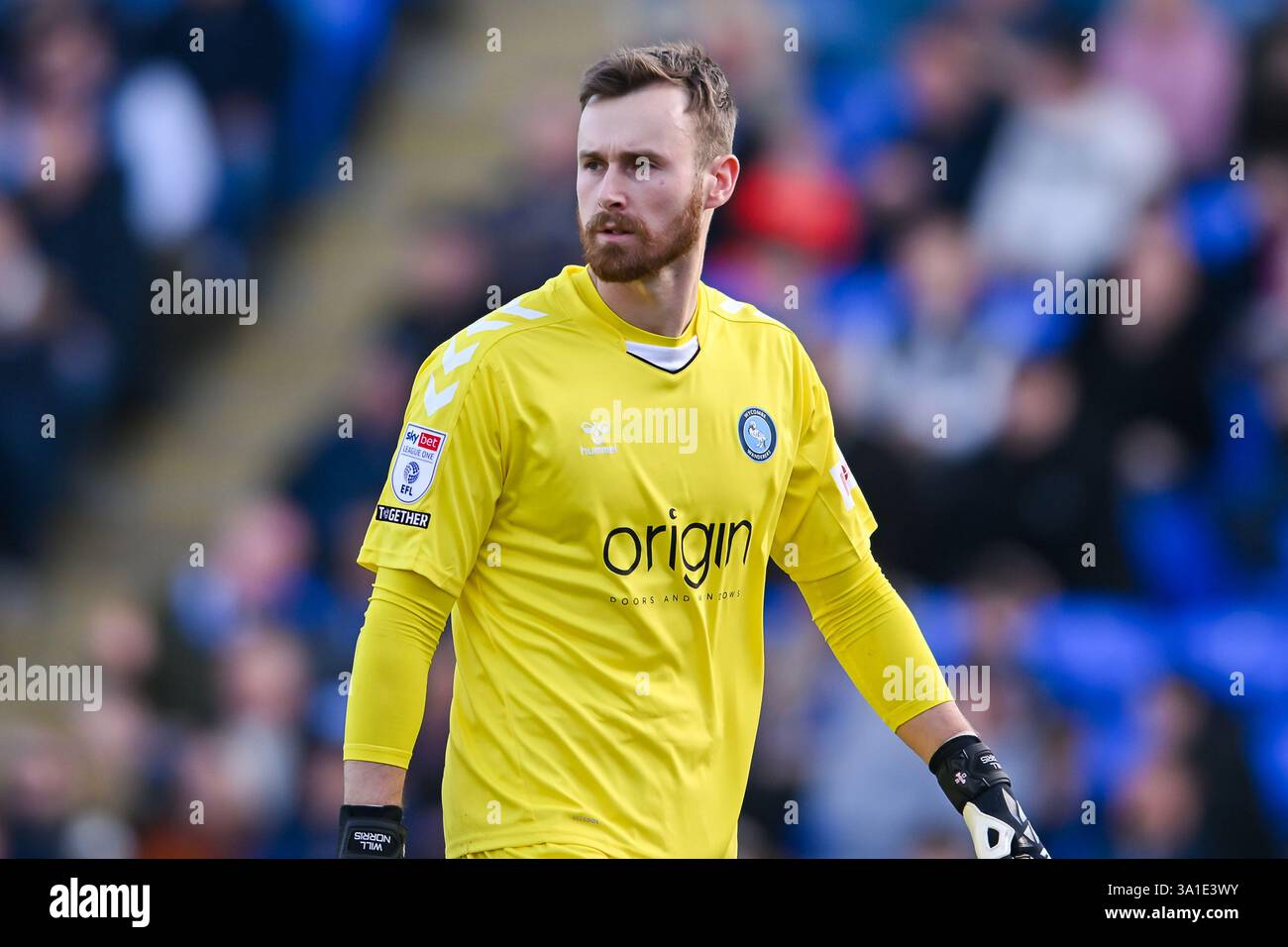 Will Norris (50 Wycombe Wanderers) looks on during the Sky Bet League 1 ...