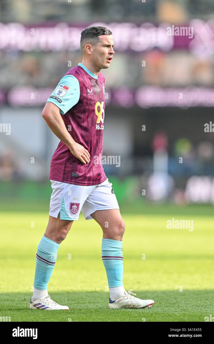 Turf Moor, Burnley, Lancashire, UK. 8th Mar, 2025. EFL Championship Football, Burnley versus ...