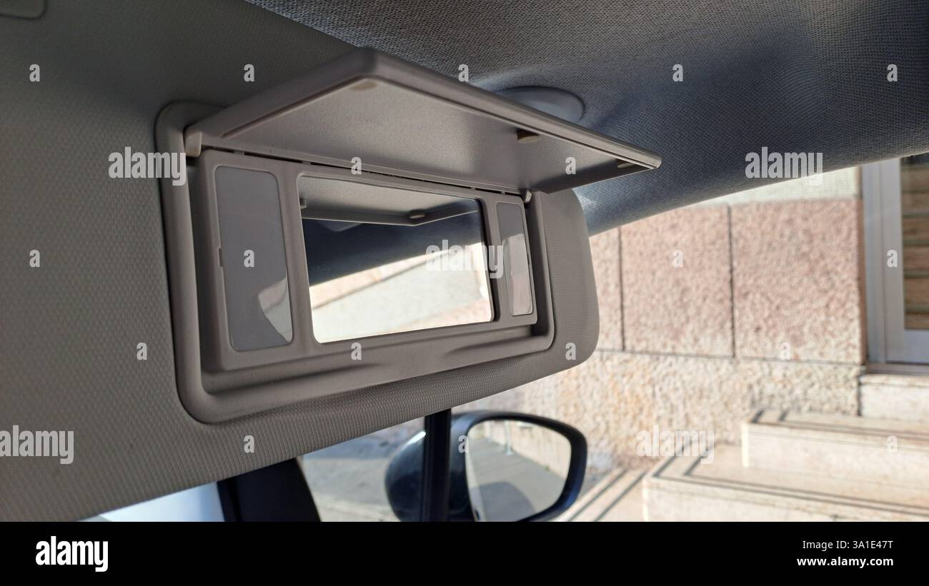 Side view of the sun visor in the car Stock Photo - Alamy