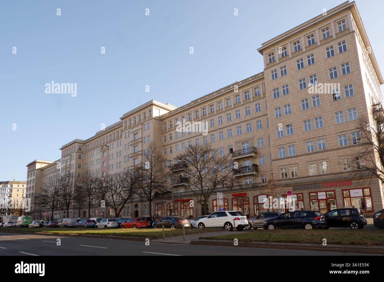Frankfurter Tor, formerly Stalin Allee, Soviet style post war housing ...
