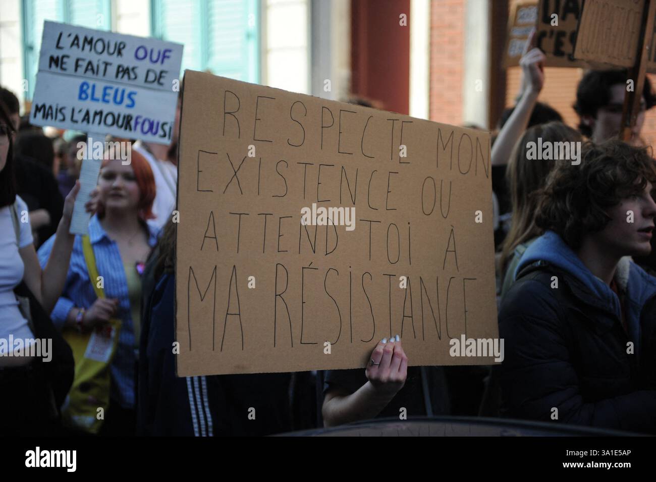 Lille, France. 08th Mar, 2025. International Women's Day demonstration ...
