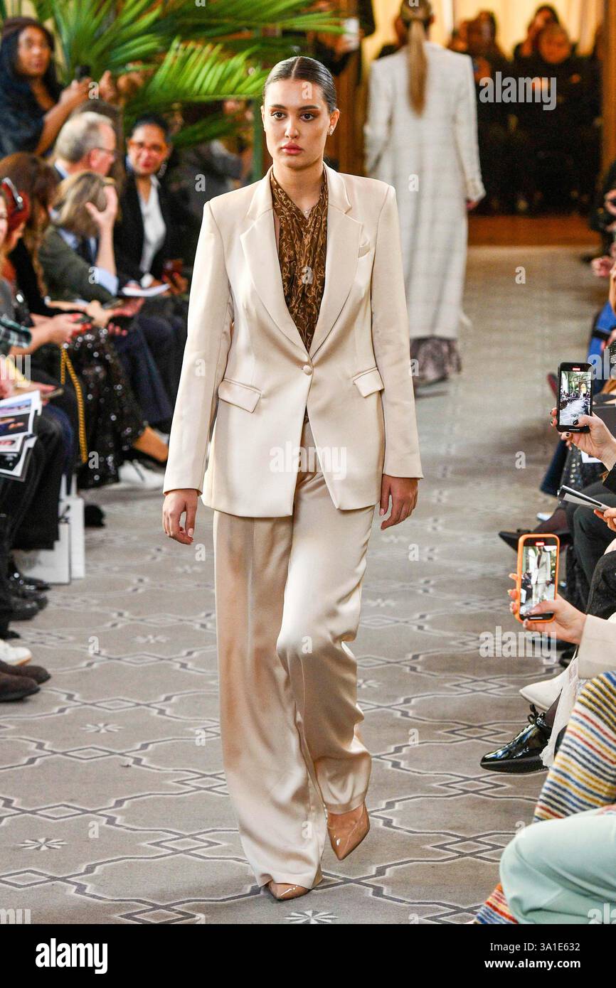 Paris, France. 08th Mar, 2025. A model walks the runway during the ...