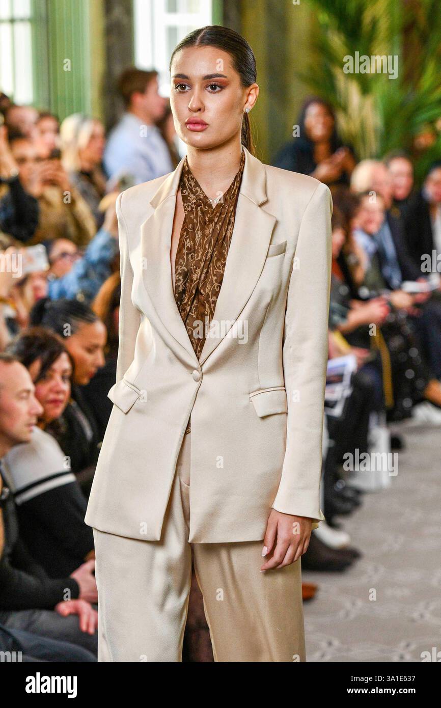 Paris, France. 08th Mar, 2025. A model walks the runway during the ...
