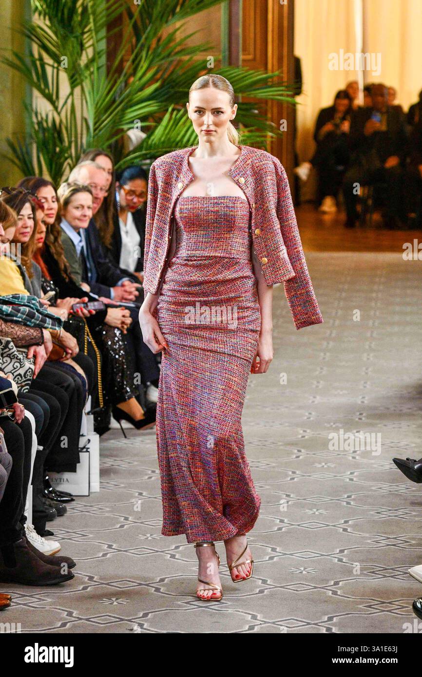 Paris, France. 08th Mar, 2025. A model walks the runway during the ...