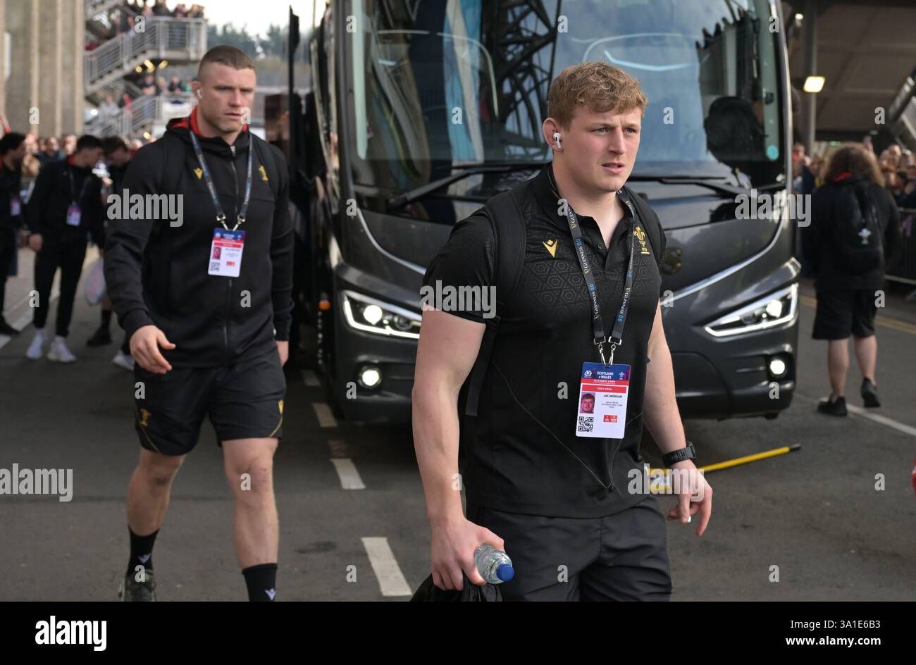 Edinburgh, Scotland, 8th March 2025. Captain Jac Morgan of Wales ...