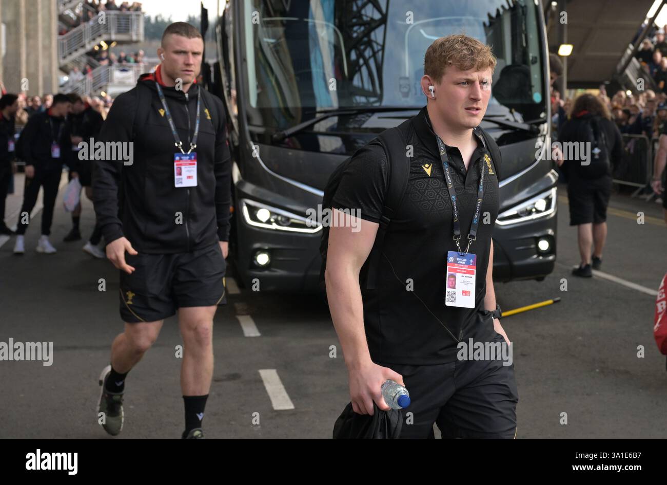 Edinburgh, Scotland, 8th March 2025. Captain Jac Morgan of Wales ...