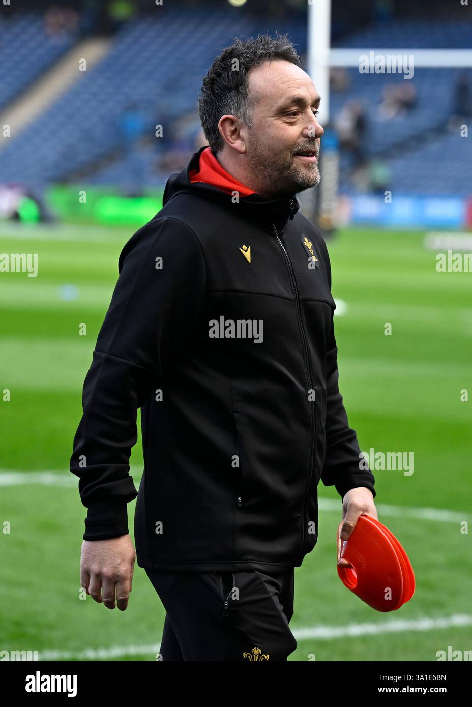 Edinburgh, UK. 8th Mar, 2025. Wales Head Coach Matt Sherratt during the ...