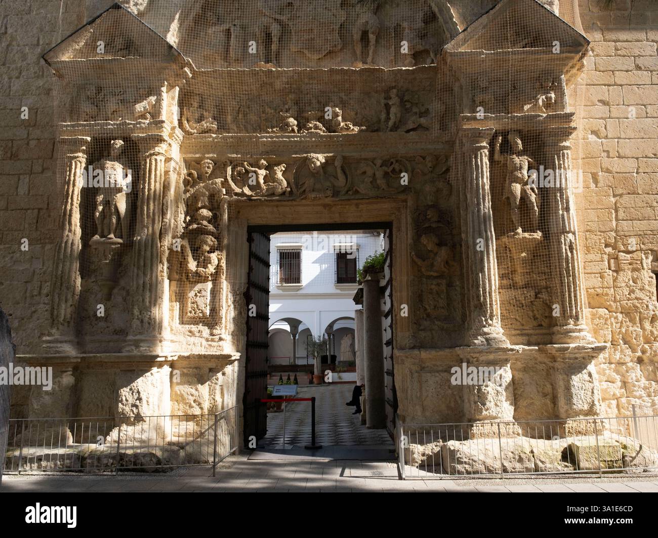 Exterior view of the archaeological museum of cordoba hi-res stock ...