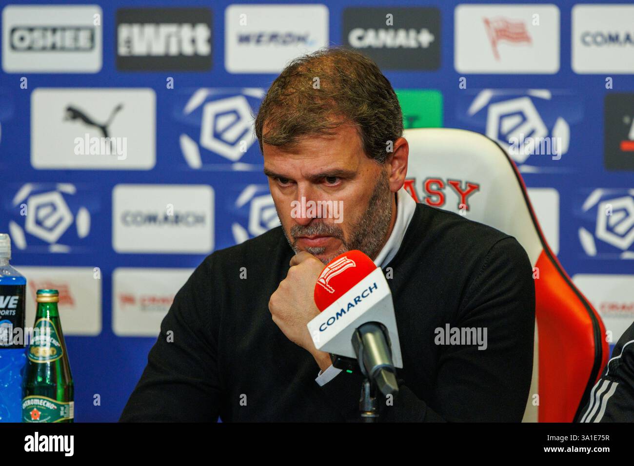 KRAKOW, POLAND, Mar 8 2025, A football match in the Pko BP Ekstraklasa ...