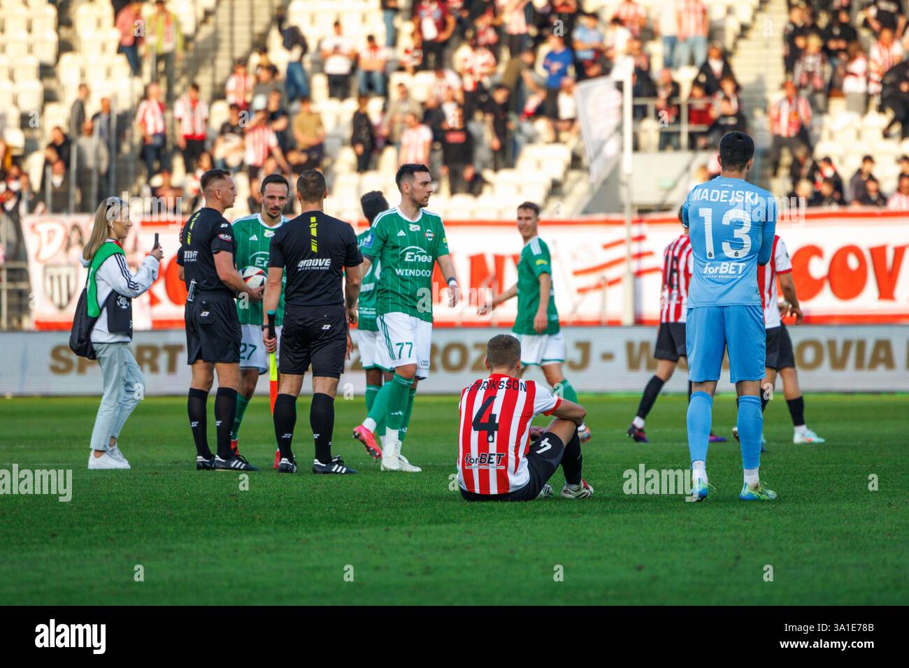 KRAKOW, POLAND, Mar 8 2025, A football match in the Pko BP Ekstraklasa ...
