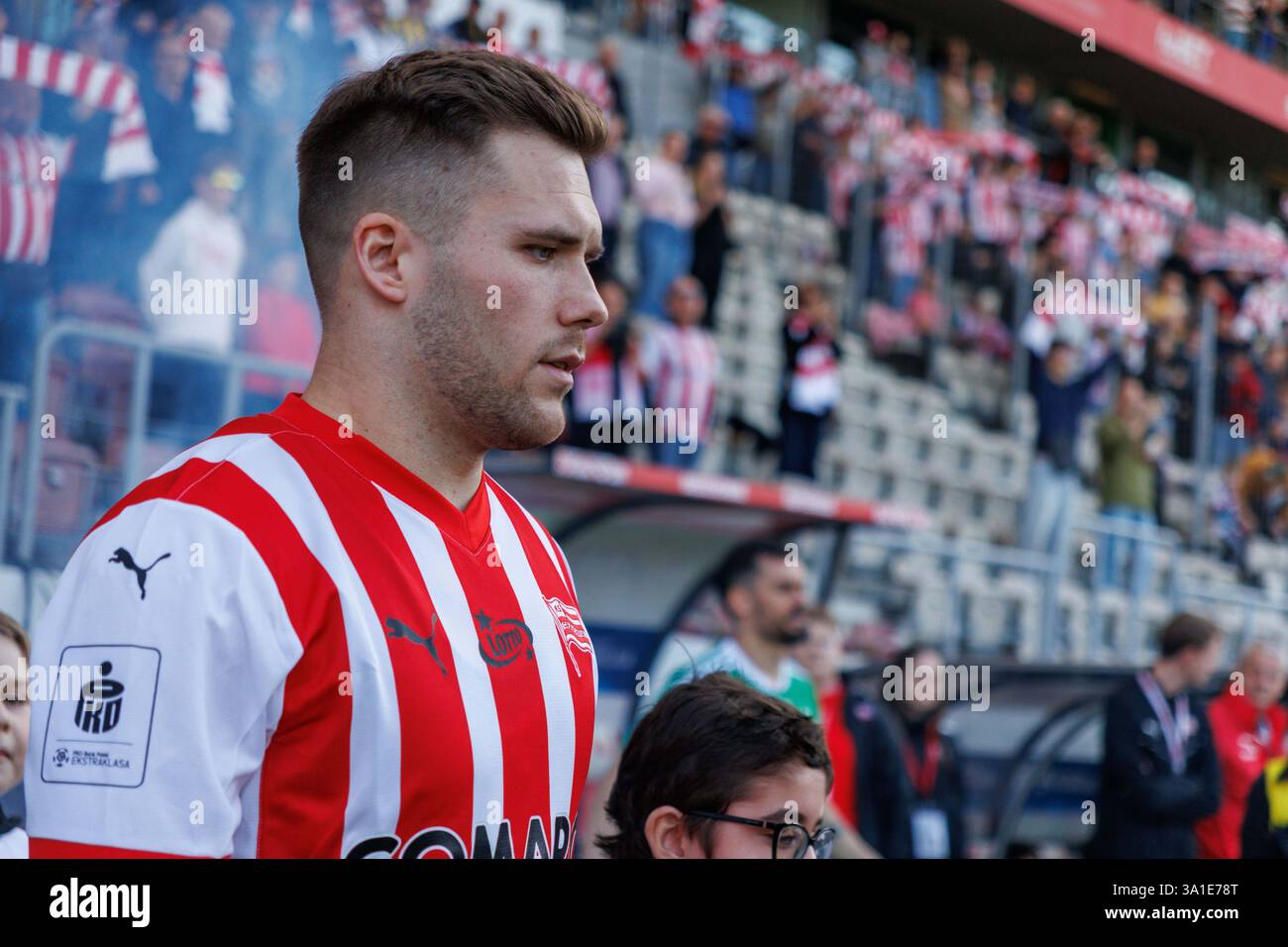 KRAKOW, POLAND, Mar 8 2025, A football match in the Pko BP Ekstraklasa ...