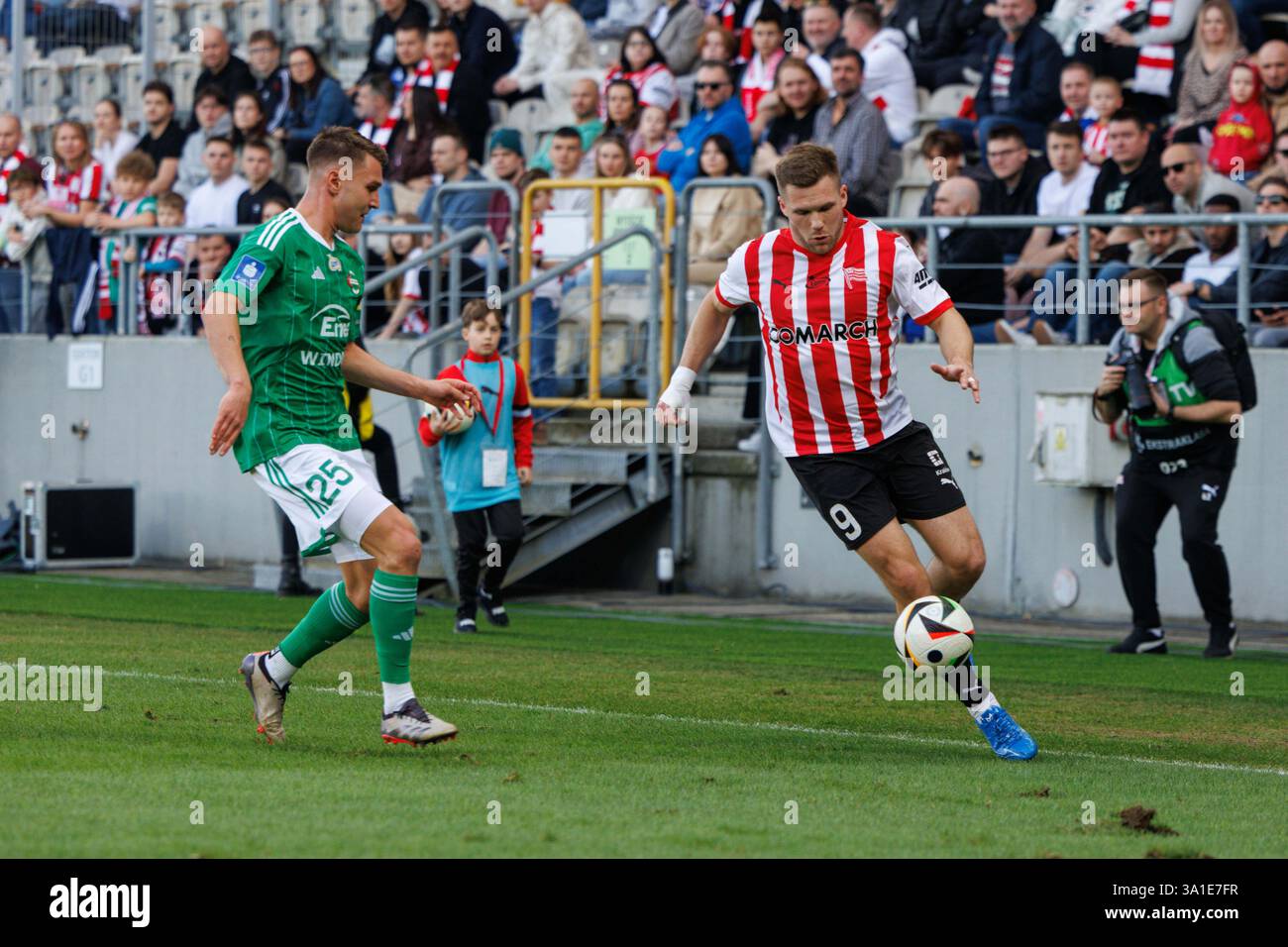 KRAKOW, POLAND, Mar 8 2025, A football match in the Pko BP Ekstraklasa ...