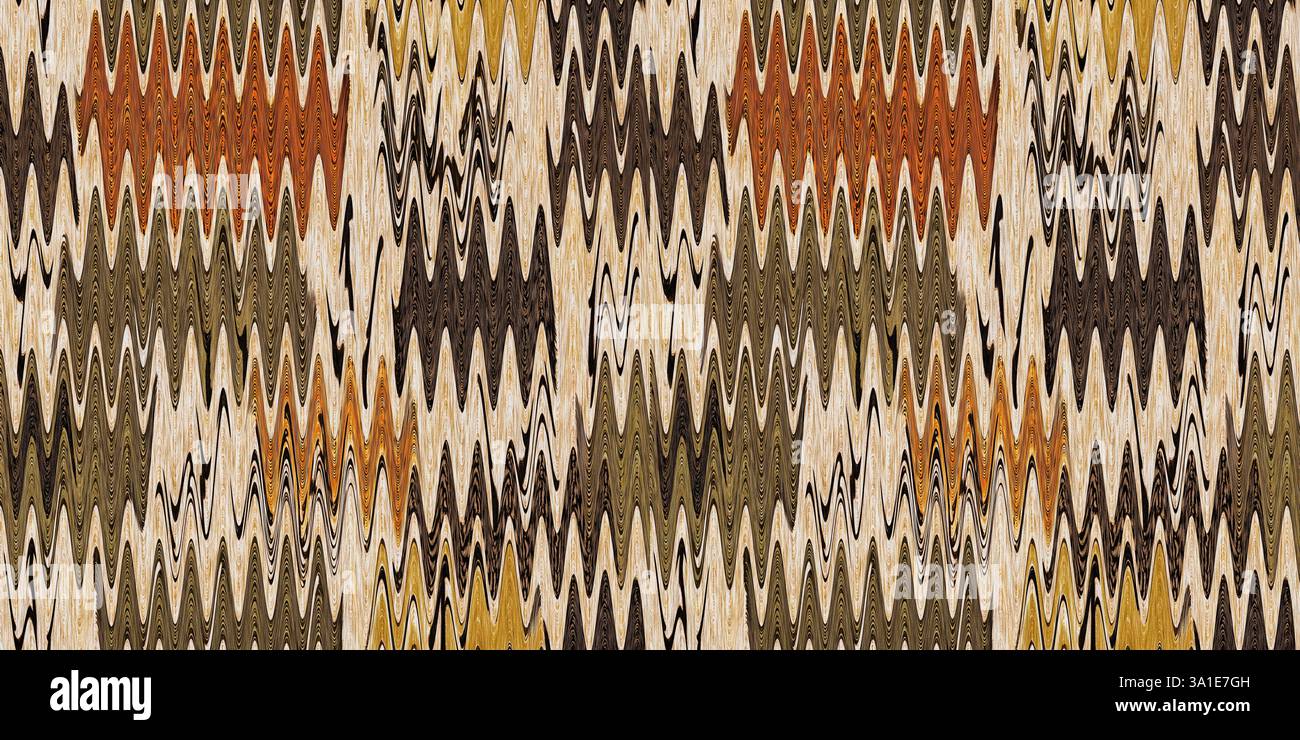 Fall colour wavy marble effect seamless border pattern background. Drip ...