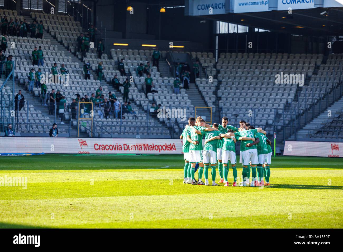 KRAKOW, POLAND, Mar 8 2025, A football match in the Pko BP Ekstraklasa ...