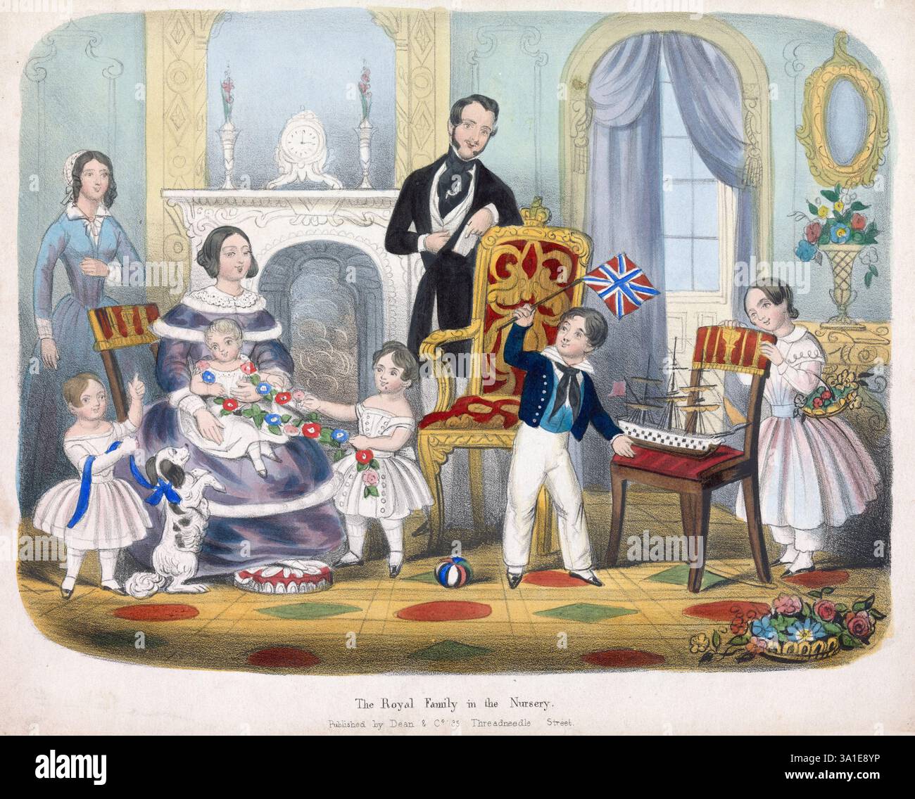 The British Royal Family in the Nursery, from Collection of Prints ...