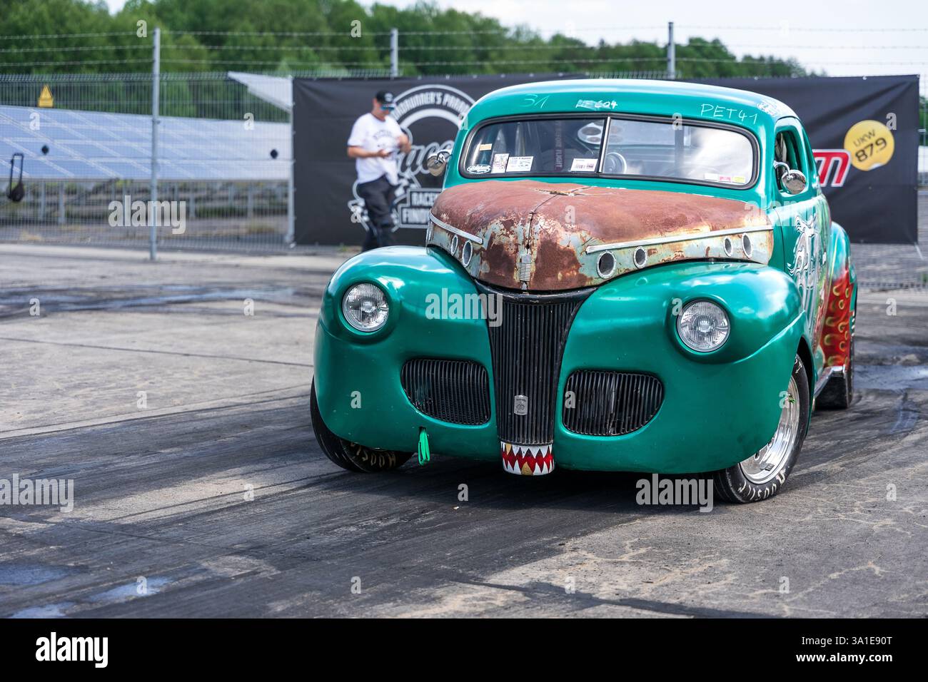 FINOWFURT, GERMANY - JUNE 28, 2024: A custom retro car Ford Super ...