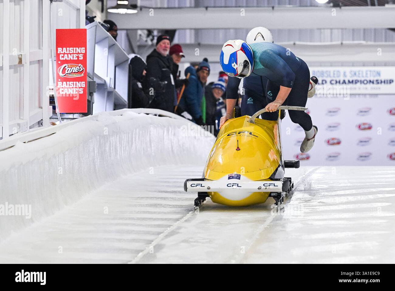 LAKE PLACID, NY, UNITED STATES - MARCH 08: Cam Scott and Patrick ...