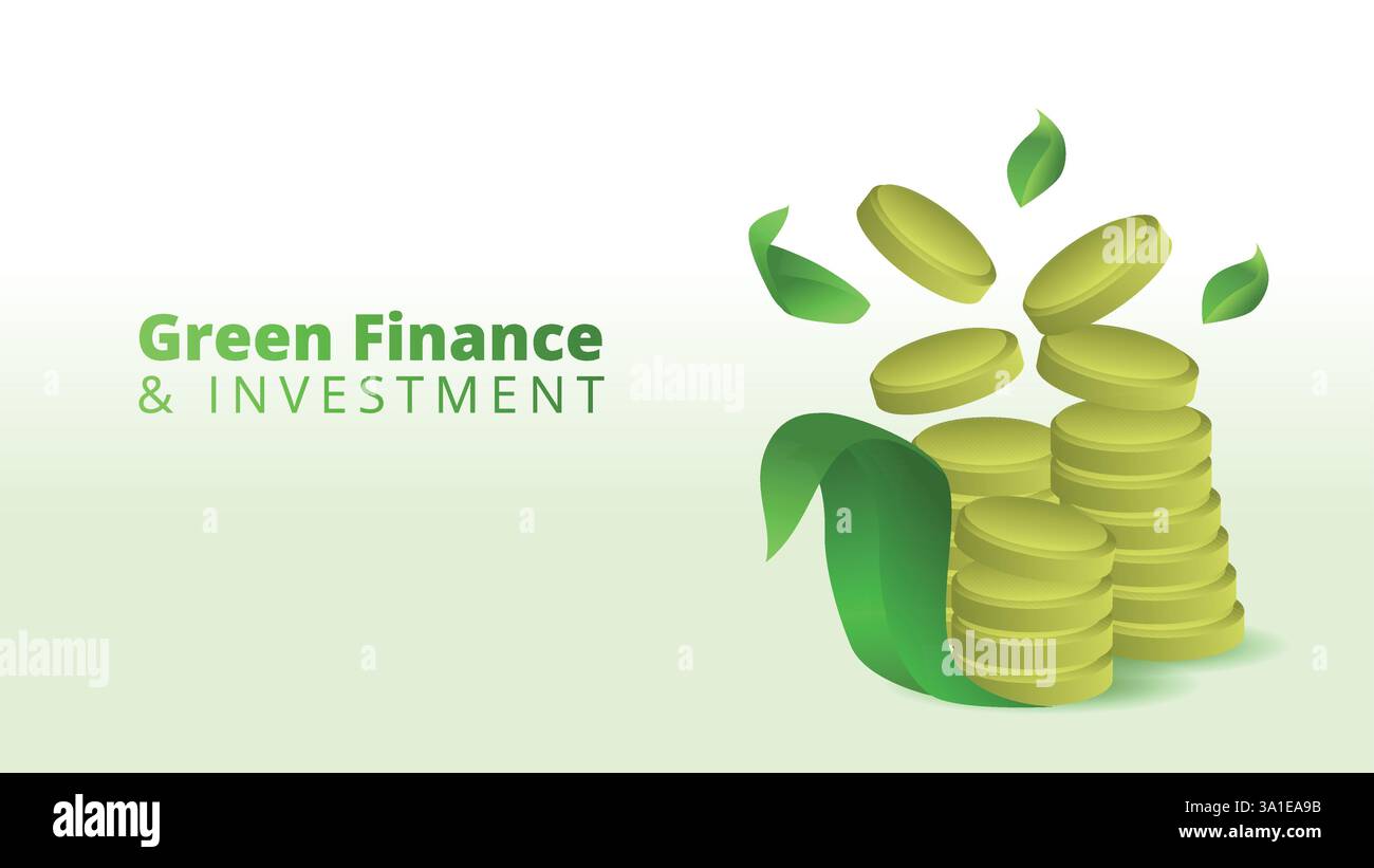 Green Finance and Investment concept. green manufacturing template ...