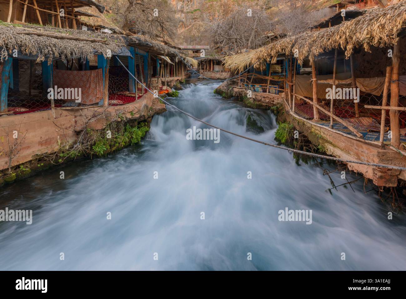 The Oum er-Rbia River, Morocco's second largest, is sourced from around ...