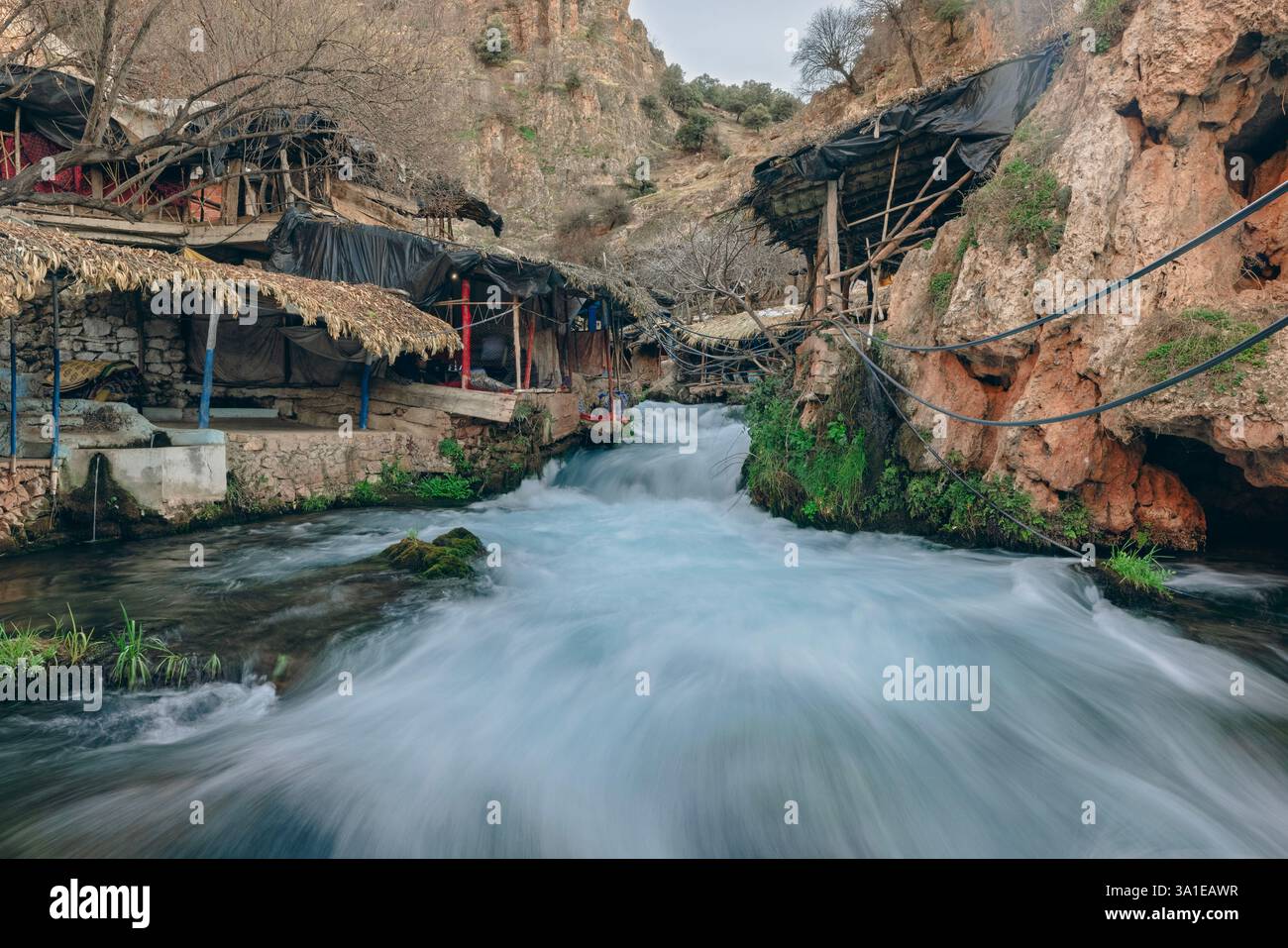 The Oum er-Rbia River, Morocco's second largest, is sourced from around ...