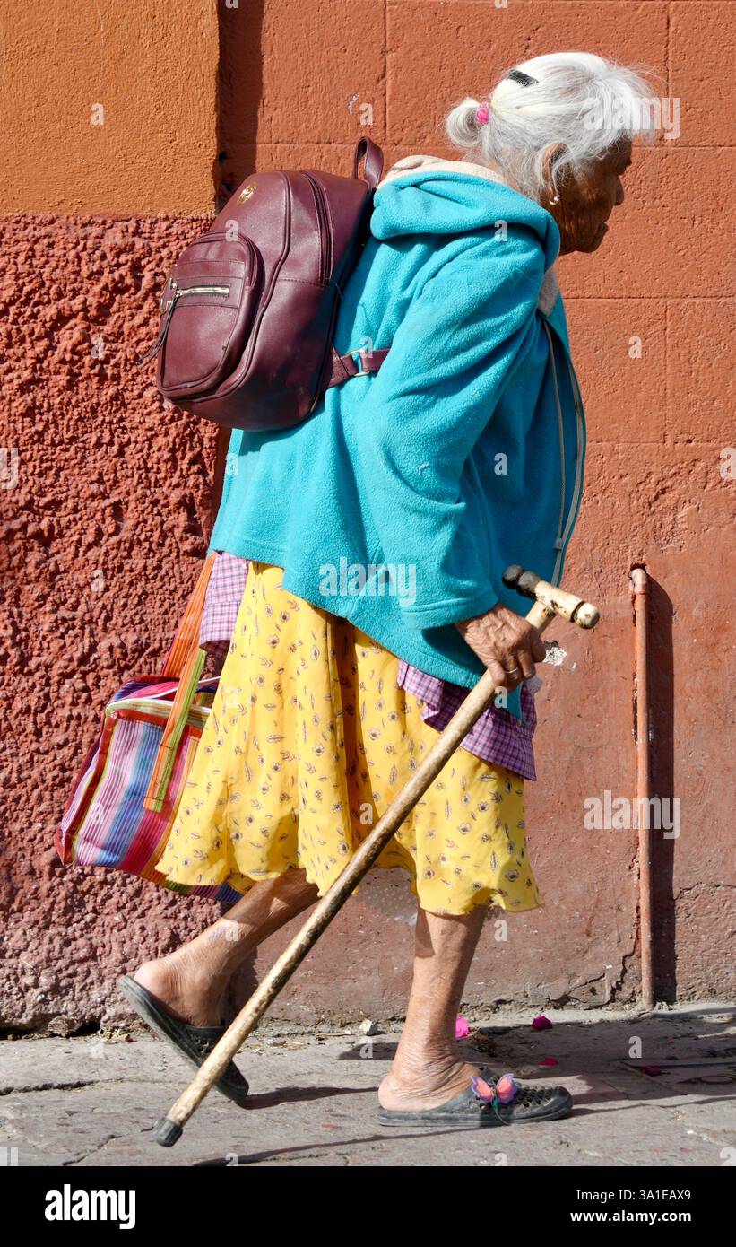 Strong Women of Mexico on the streets of San Miguel de Allende Stock ...