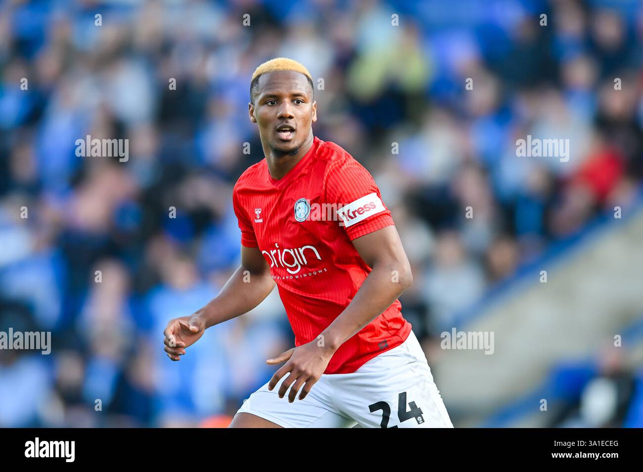 Richard Kone (24 Wycombe Wanderers) looks on during the Sky Bet League ...