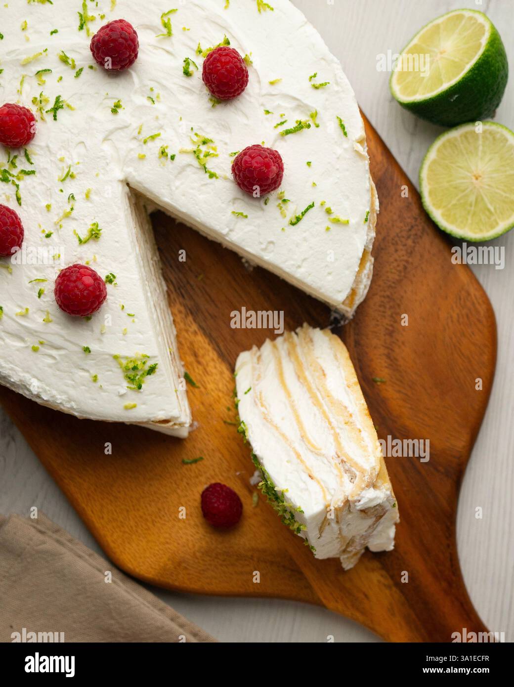 Mille Crepe Cake is a famous french recipe consisting on a cake made ...