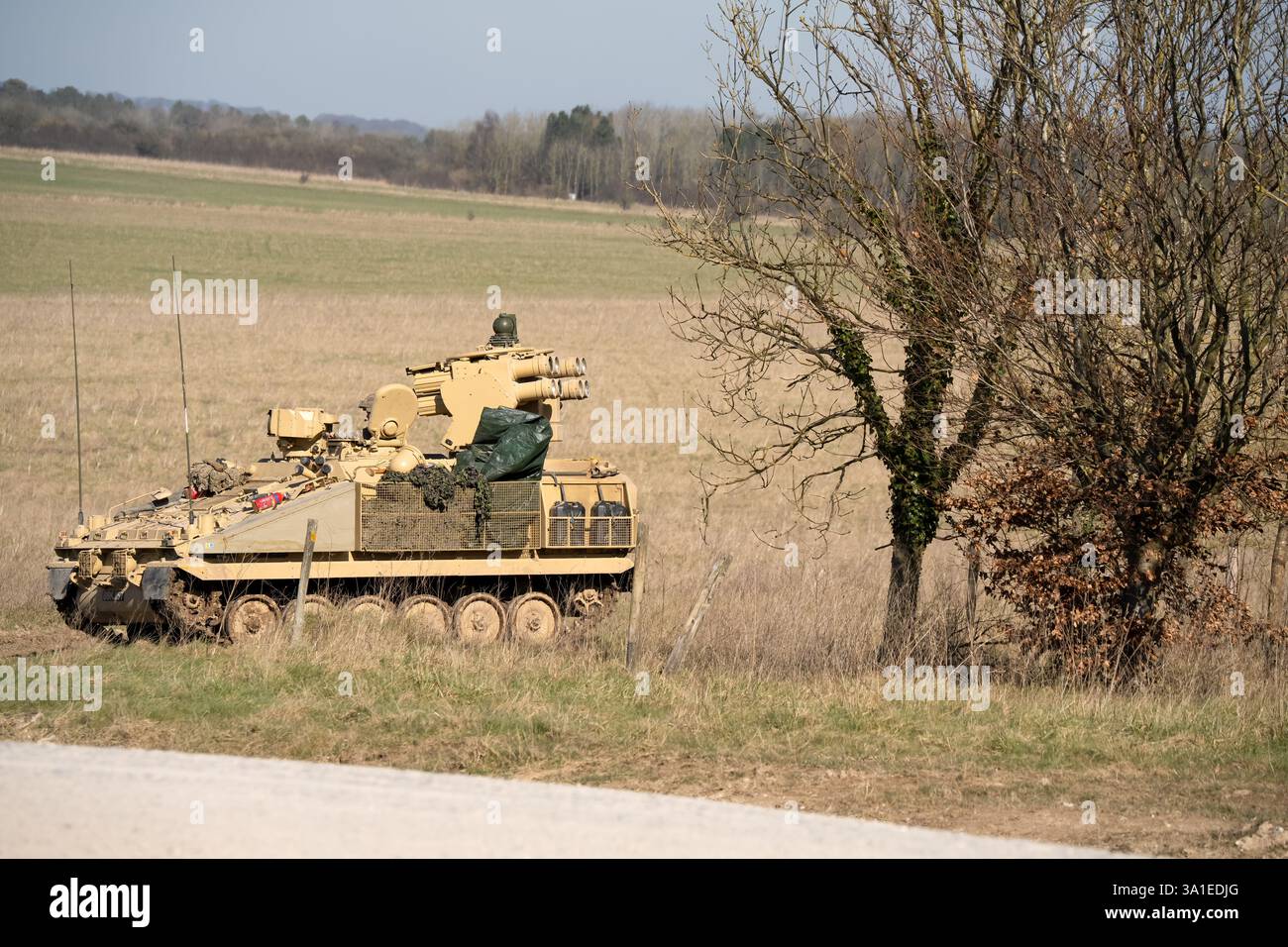 British Army Alvis Stormer Starstreak CVR-T tracked armoured vehicle ...