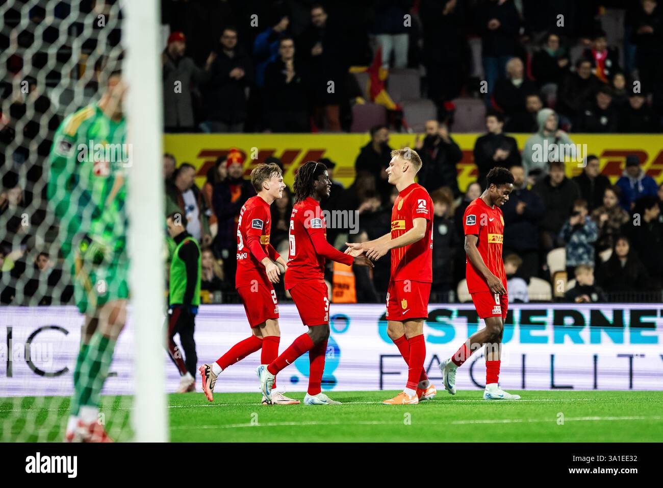 Farum, Denmark. 07th Mar, 2025. Caleb Yirenkyi (36) of FC Nordsjaelland ...