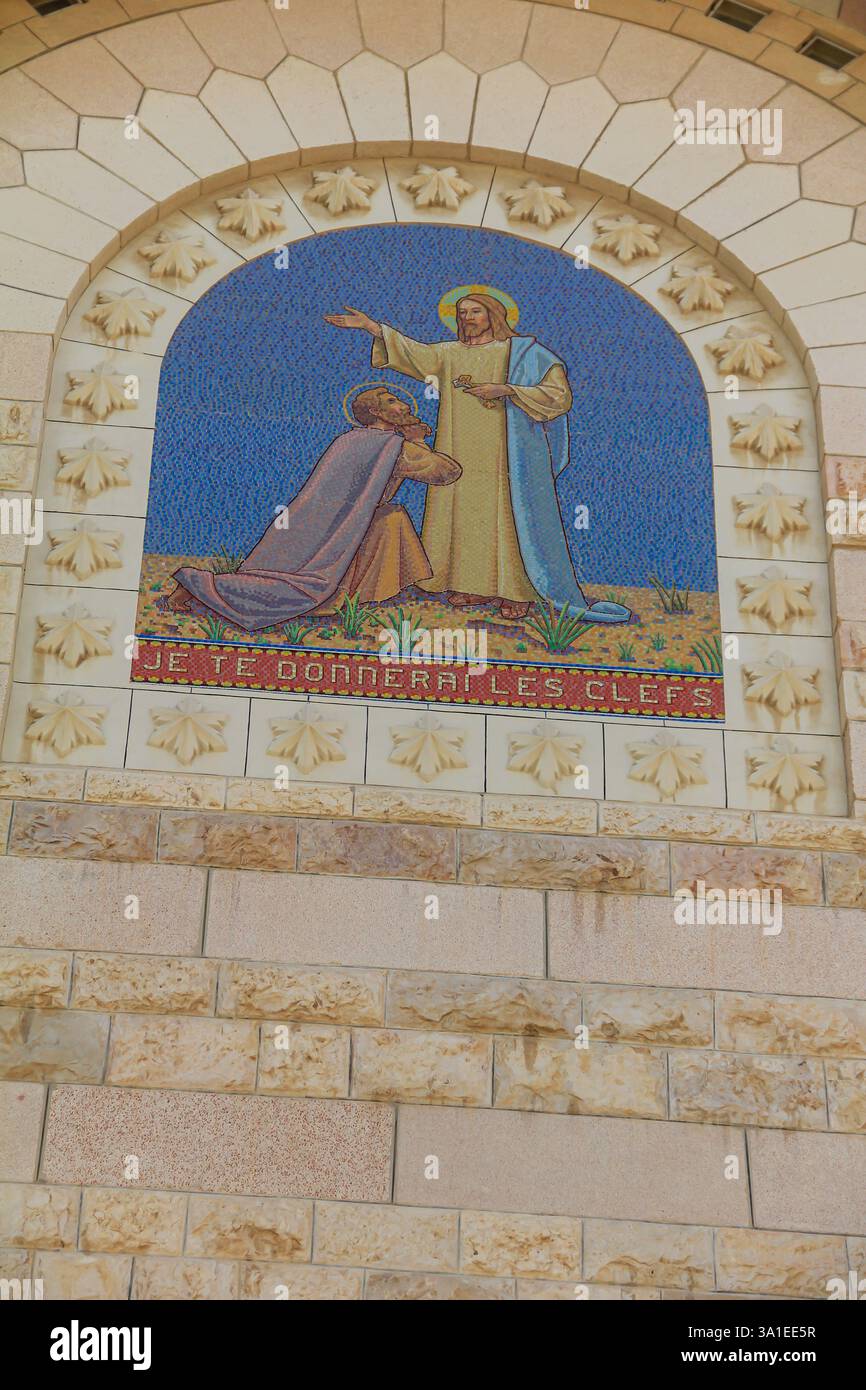 A beautifully crafted stone church featuring intricate religious ...
