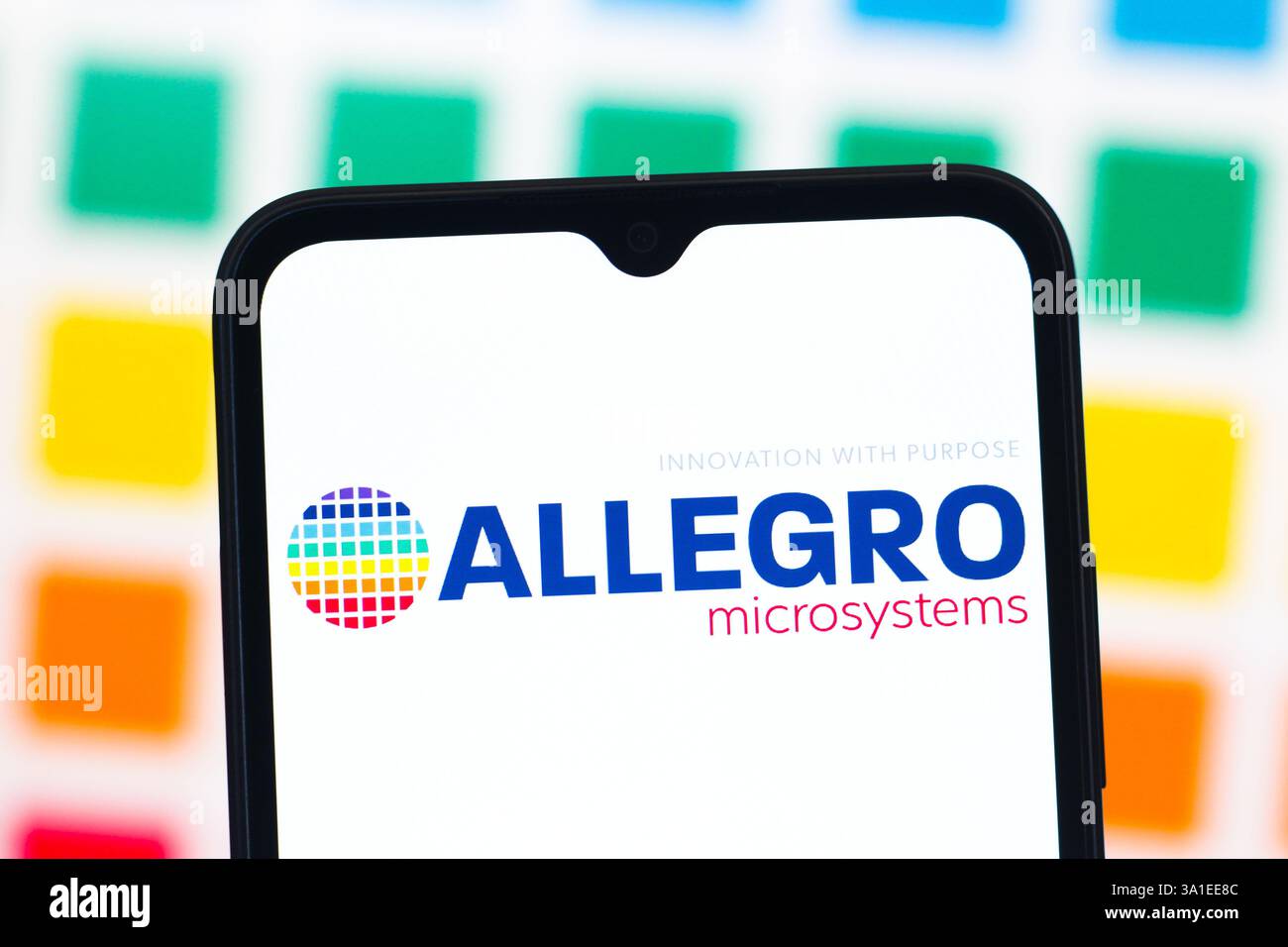 In this photo illustration, the Allegro MicroSystems logo is seen ...
