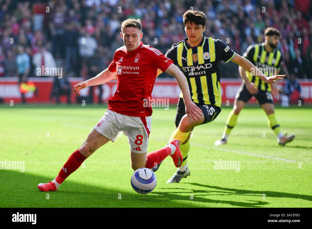 Nottingham, UK. 8th Mar 2025. Elliott Anderson of Nottingham Forest ...