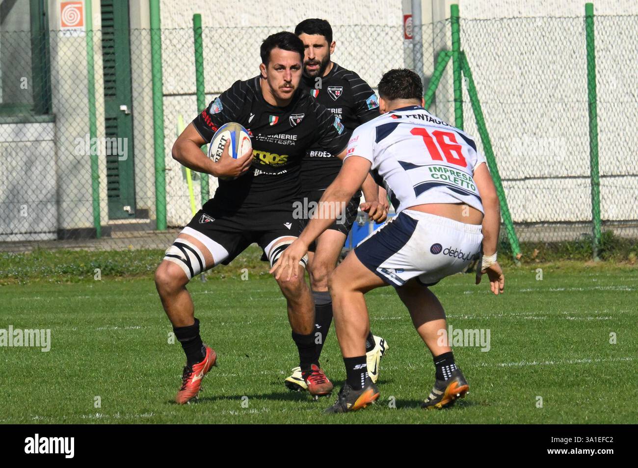 Padova, Italy. 08th Mar, 2025. Diego Galletto ( Petrarca Padova ...