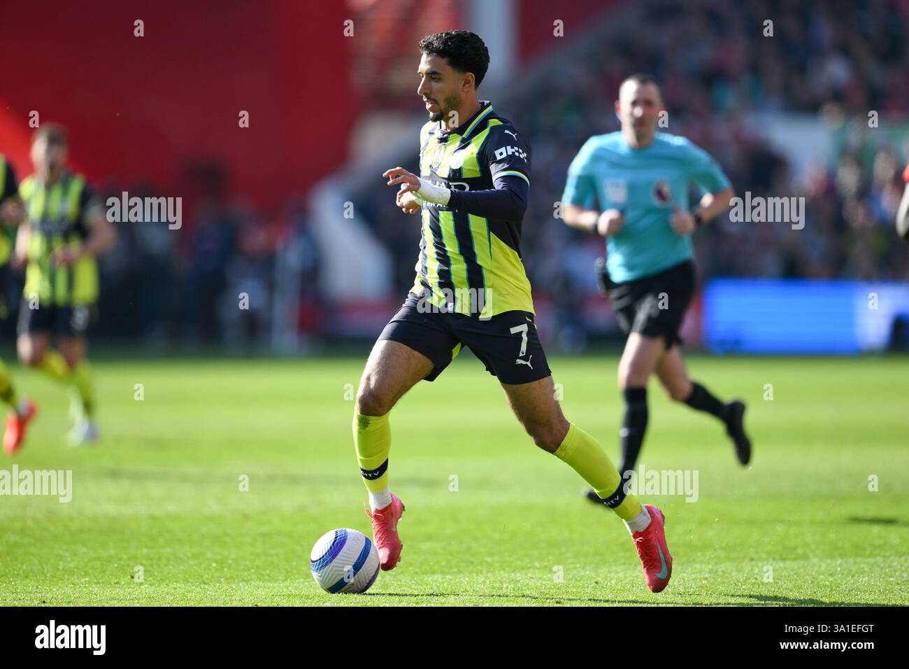 Nottingham, UK. 8th Mar 2025. Omar Marmoush of Manchester City in ...